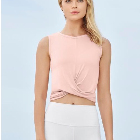 ALO Yoga | Tops | Alo Cover Tank In Pale Mauve | Poshmark
